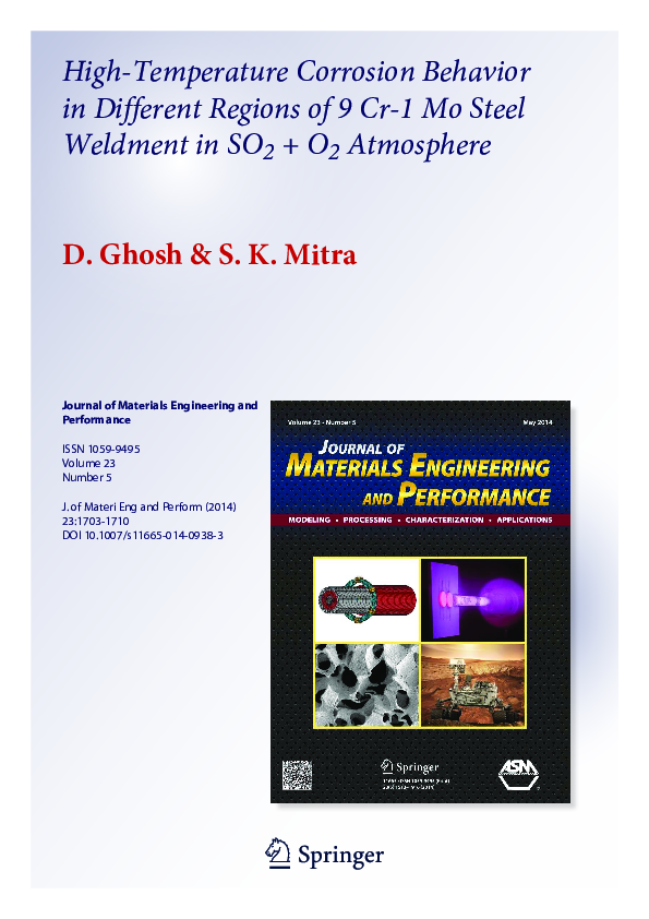 (PDF) High-Temperature Corrosion Behavior in Different Regions of 9 Cr ...