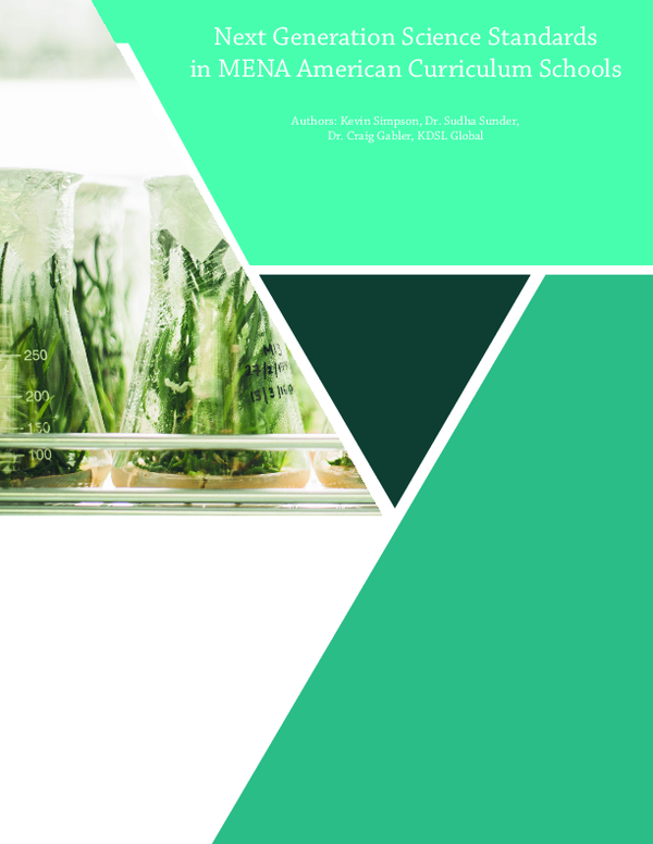 (PDF) Next Generation Science Standards in MENA American Curriculum Schools