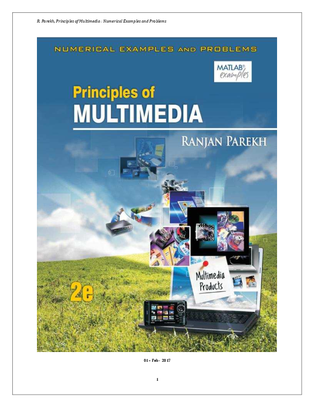 (PDF) Numerical Examples & Problems in Multimedia Technology (2017)