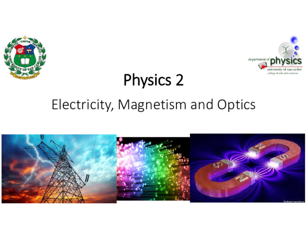(PDF) Physics 2 Electricity, Magnetism and Optics