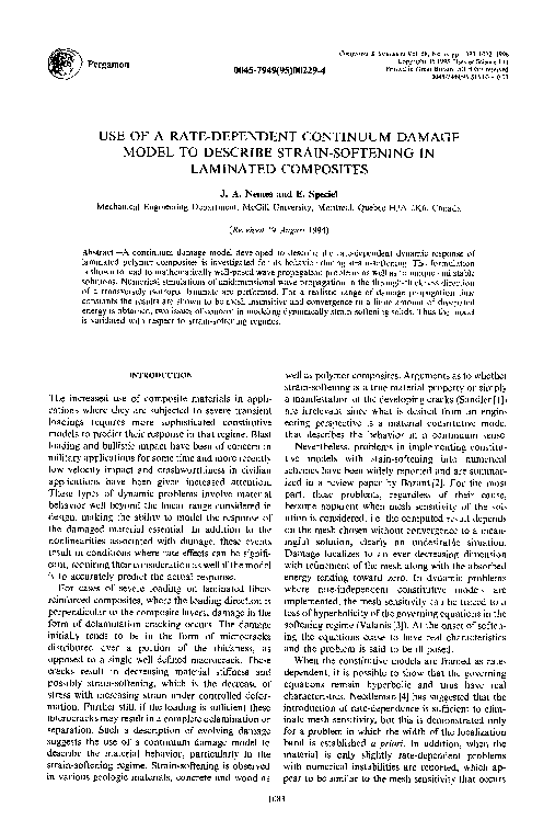 (PDF) Use of a rate-dependent continuum damage model to describe strain ...