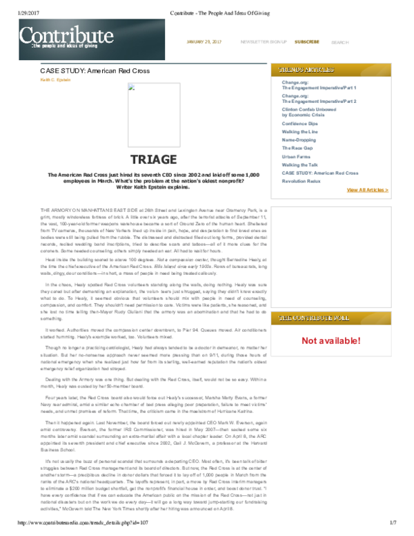 (PDF) CASE STUDY: American Red Cross