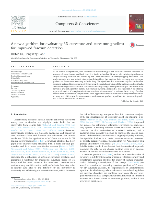 Pdf A New Algorithm For Evaluating 3d Curvature And Curvature