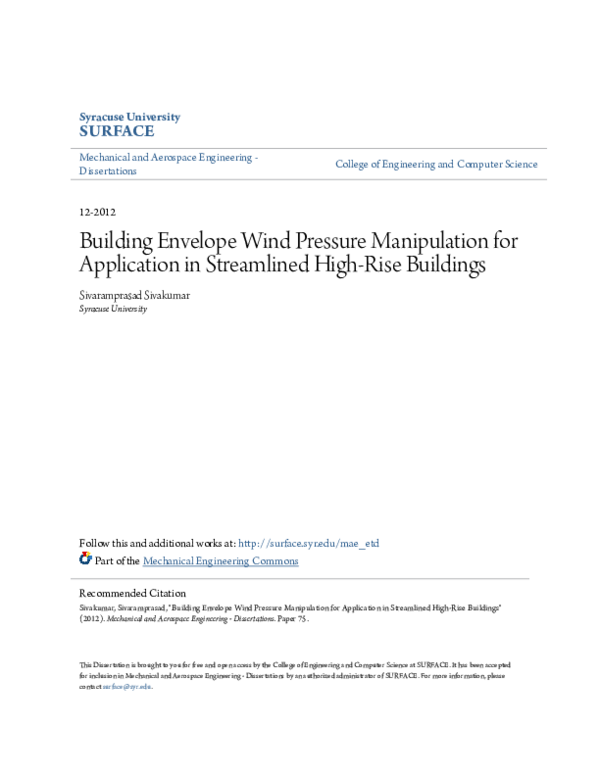(PDF) Building Envelope Wind Pressure Manipulation for Application in ...