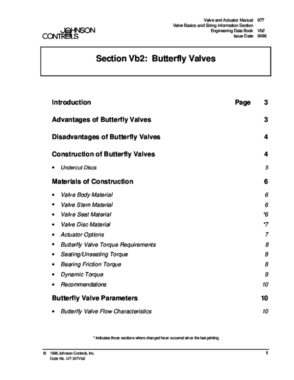 (PDF) Valve and Actuator Manual 977 Valve Basics and Sizing Information ...