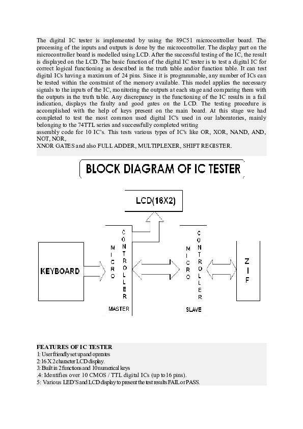 (DOC) He digital IC tester is implemented by using the 89C51 ...