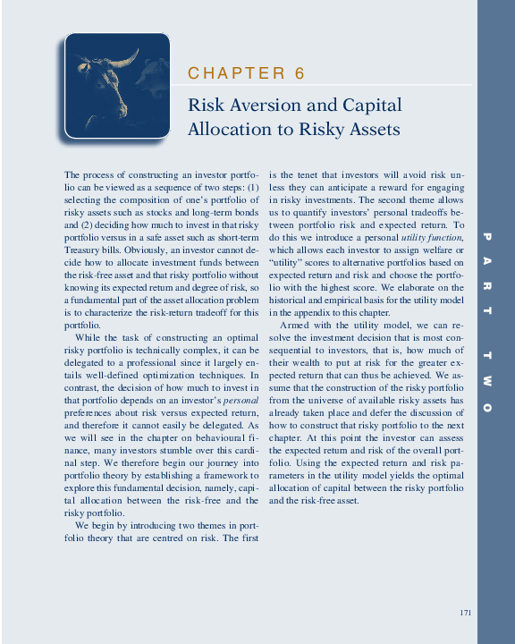 (PDF) Risk Aversion and Capital Allocation to Risky Assets