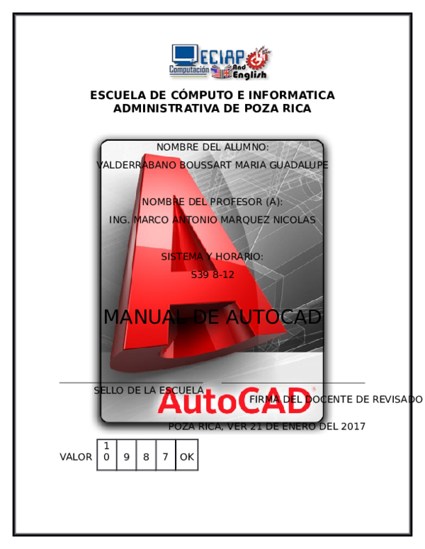 (DOC) Manual de AUTOCAD