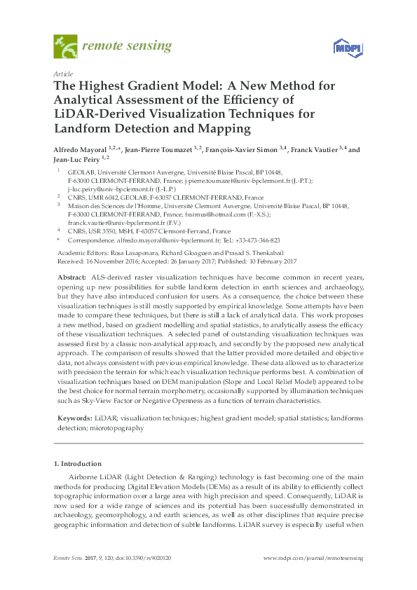 (PDF) The Highest Gradient Model: A New Method for Analytical ...
