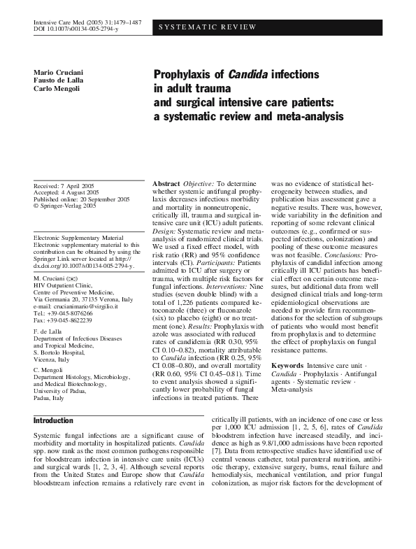 (PDF) Invasive Candida Infections and the Harm From Antibacterial Drugs in Critically Ill ...