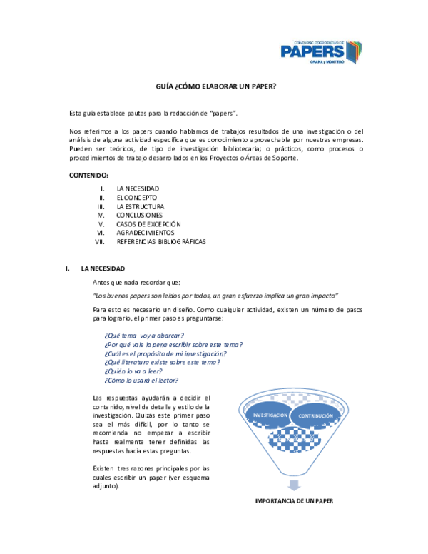 (PDF) GUÍA ¿CÓMO ELABORAR UN PAPER