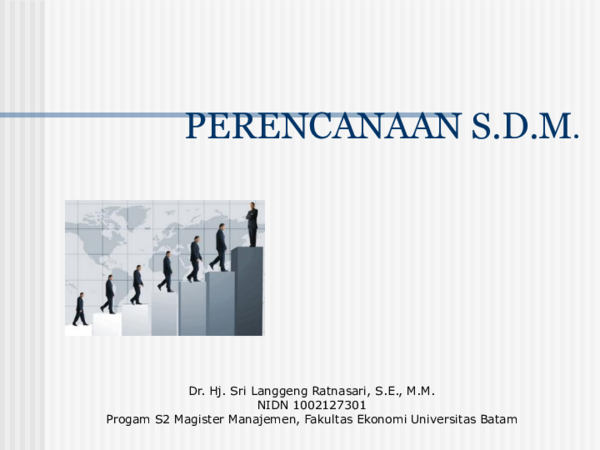 (PDF) PERENCANAAN SDM.S2 MM.UNIBA | siti asniah - Academia.edu