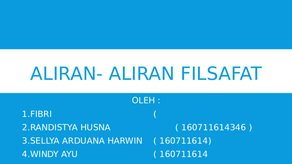 (PPT) Kel 6 aliran filsafat.ppt