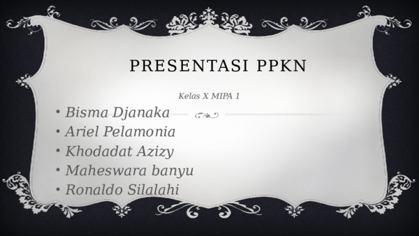 (PPT) PRESENTASI PPKN