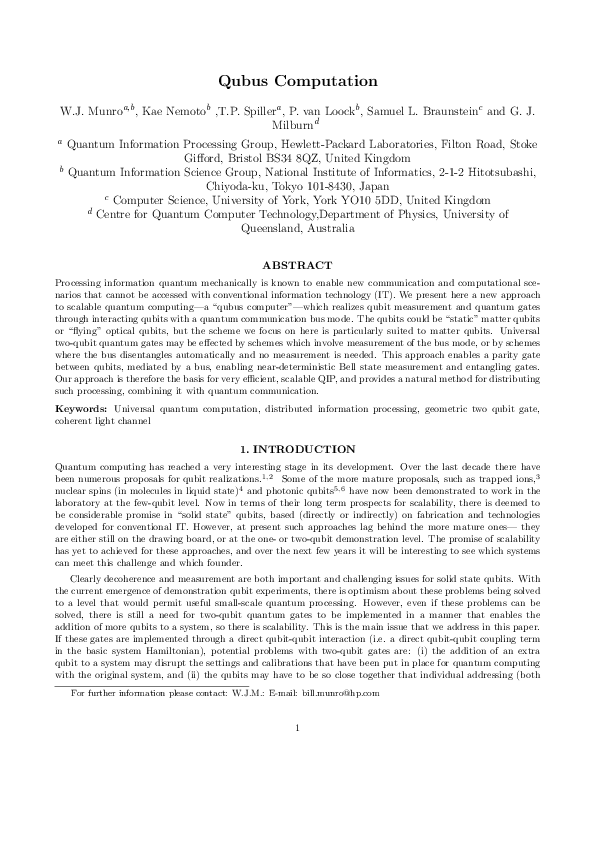 (PDF) Qubus computation | Samuel Braunstein - Academia.edu
