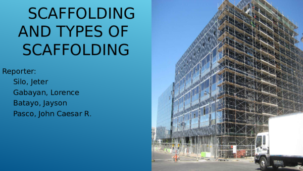 (PPT) Types of Scaffolding