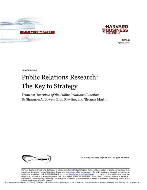 (PDF) Public Relations Research