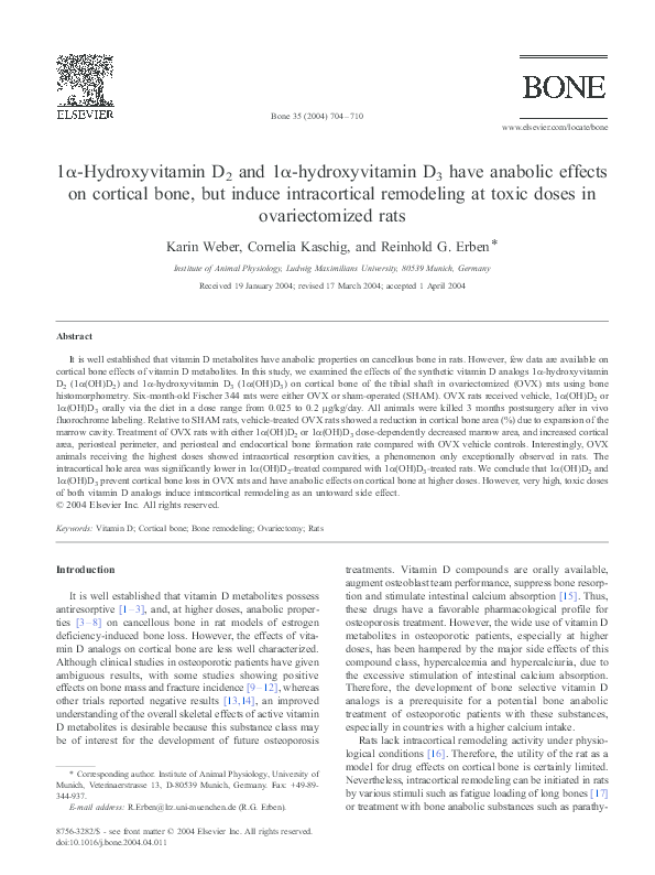 (PDF) 1α-Hydroxyvitamin D2 and 1α-hydroxyvitamin D3 have anabolic ...