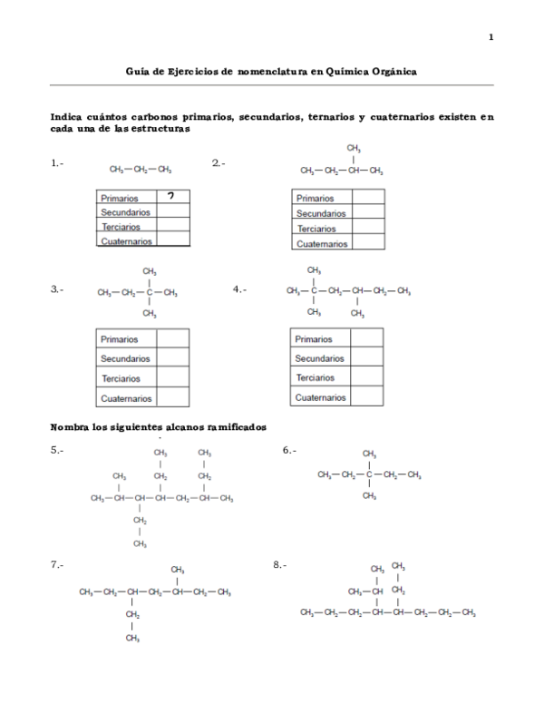 Nomenclatura Inorgnica Qumica Ejercicios Resueltos Pdf