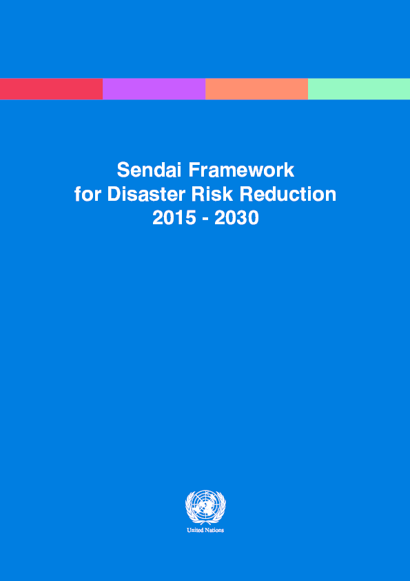 (PDF) Sendai Framework for Disaster Risk Reduction