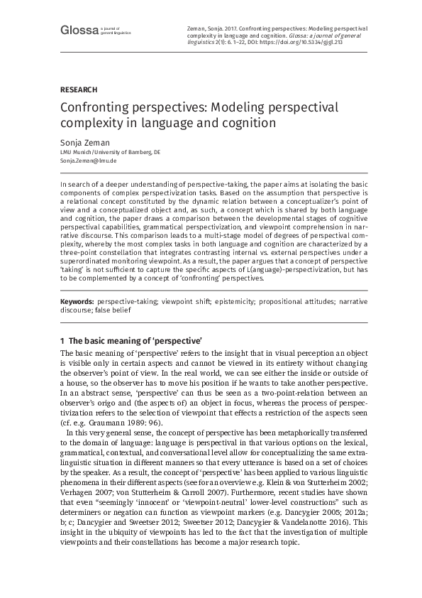 (PDF) Confronting perspectives: Modeling perspectival complexity in ...