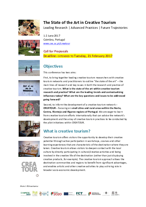 (PDF) The State of the Art in Creative Tourism (CONFERENCE 1-2 June ...