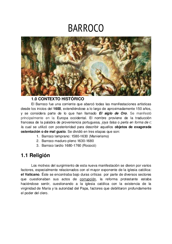 (PDF) El Barroco