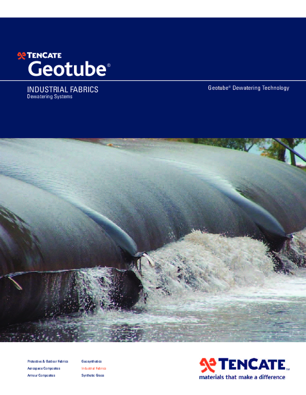 (PDF) Geotube ® Dewatering Technology
