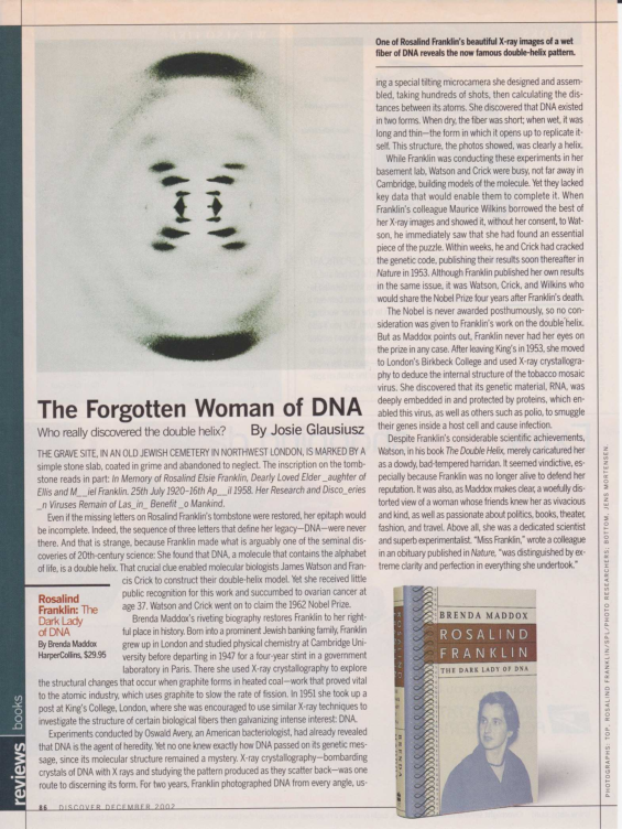 (PDF) The Forgotten Woman of DNA