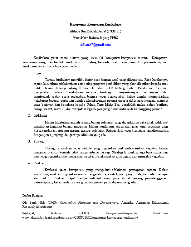 (DOC) Komponen-Komponen Kurikulum.docx