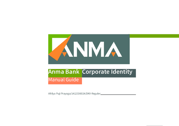 (PDF) ANMA Bank Corporate Identity