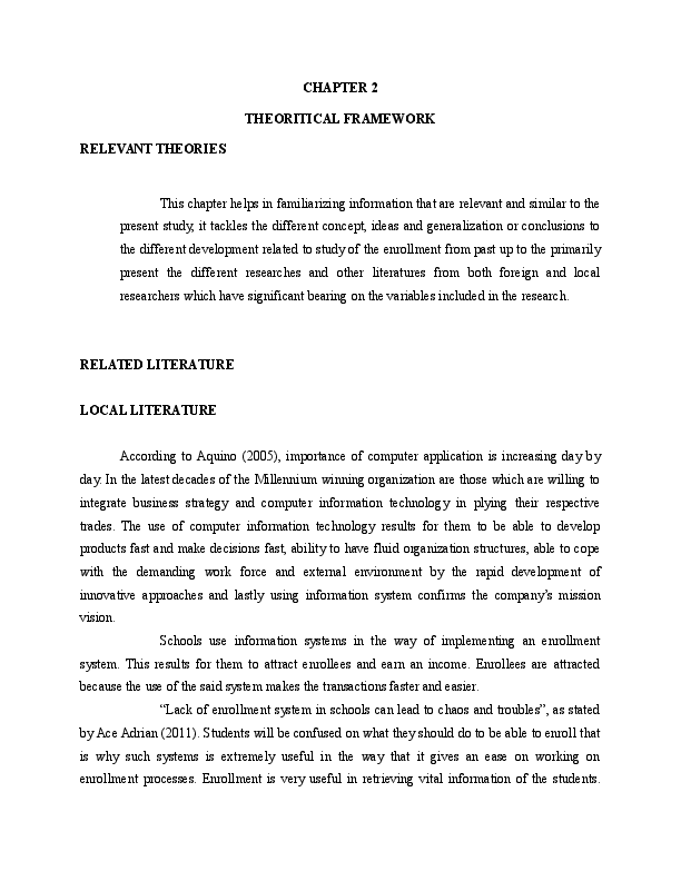 (DOC) CHAPTER 2 THEORITICAL FRAMEWORK RELEVANT THEORIES