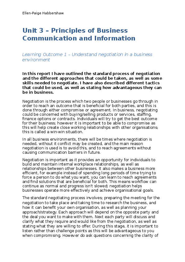 (DOC) Unit 3 – Principles of Business Communication and Information ...