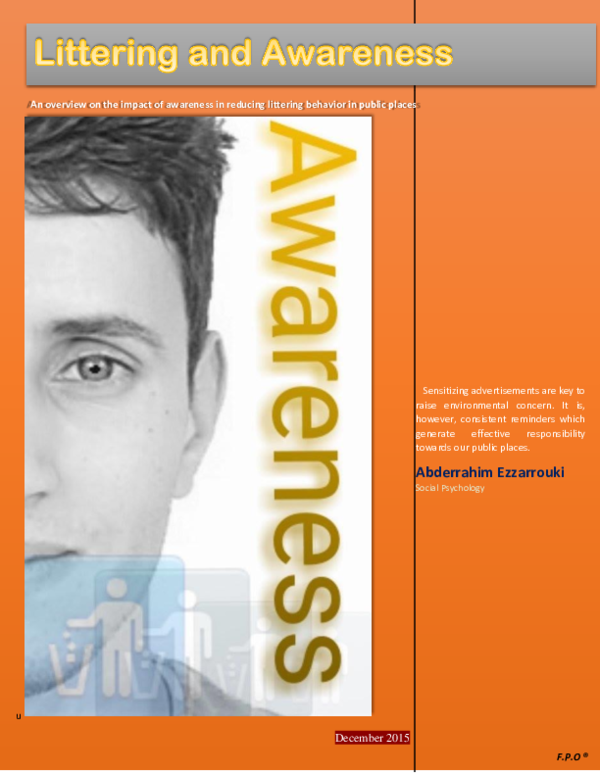 (PDF) The impact of Awareness in Reducing Littering Behavior in Public ...