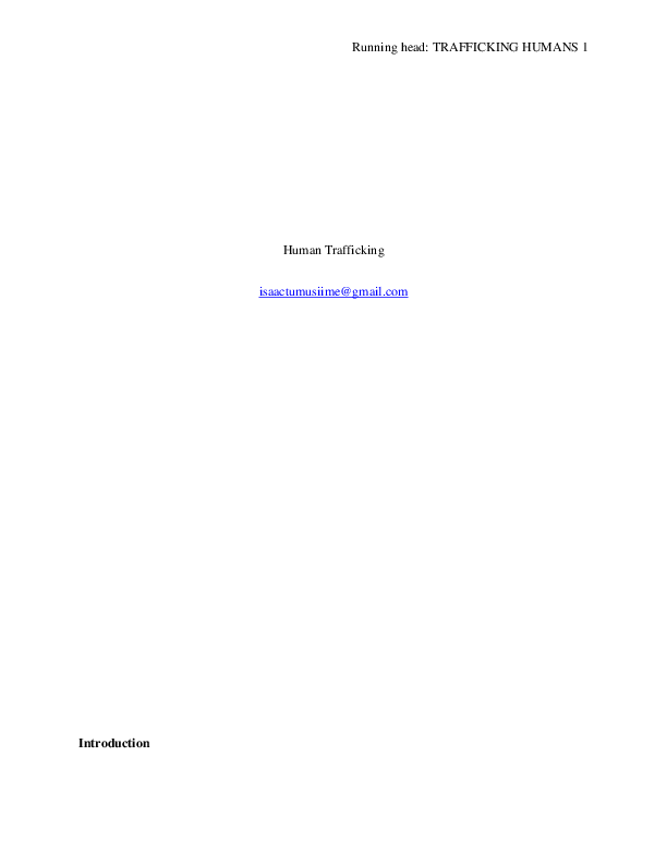 Pdf Human Trafficking Pdf