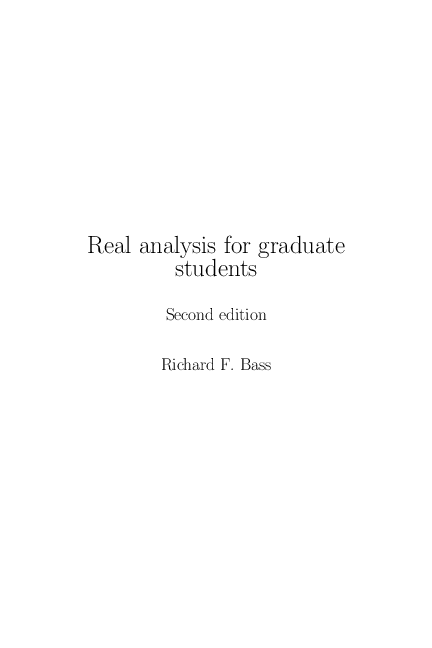 (PDF) Real analysis for graduate students Second edition