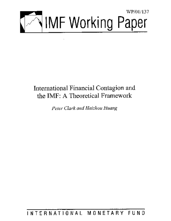 (PDF) International Financial Contagion and the IMFA Theoretical Framework