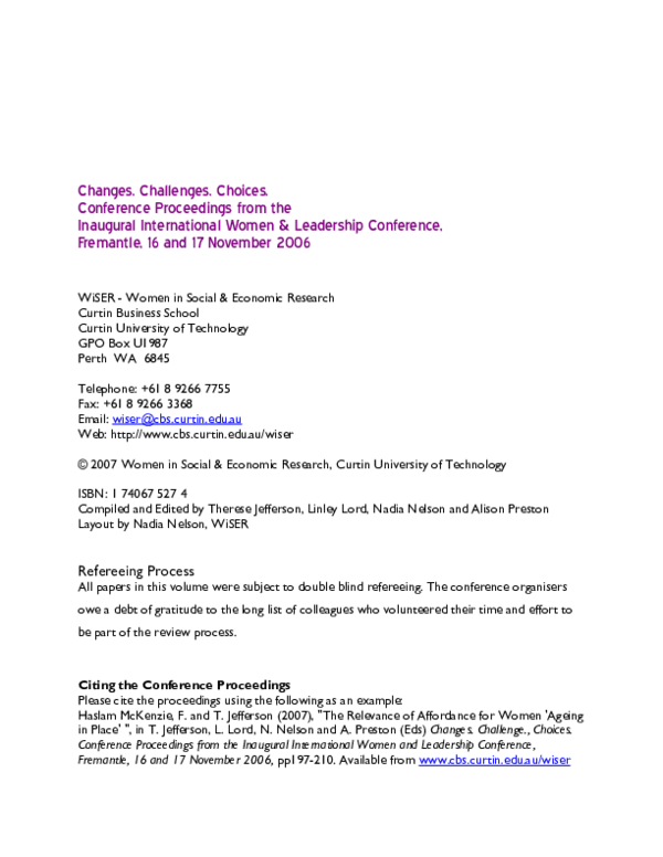 (PDF) Can’t we just fix the women? Designing a women’s leadership ...