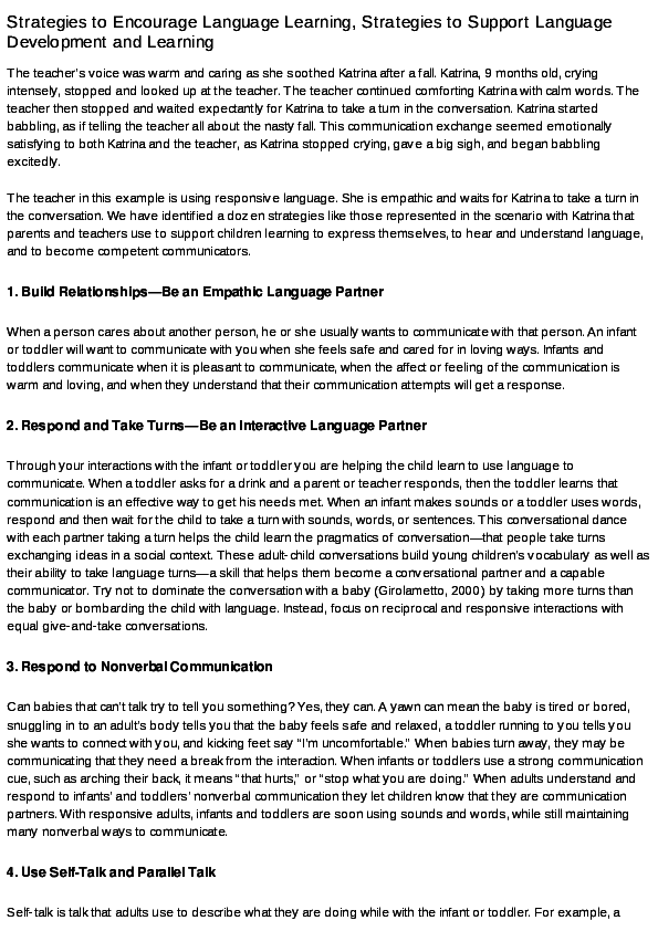 (PDF) Strategies to Encourage Language Learning, Strategies to Support ...