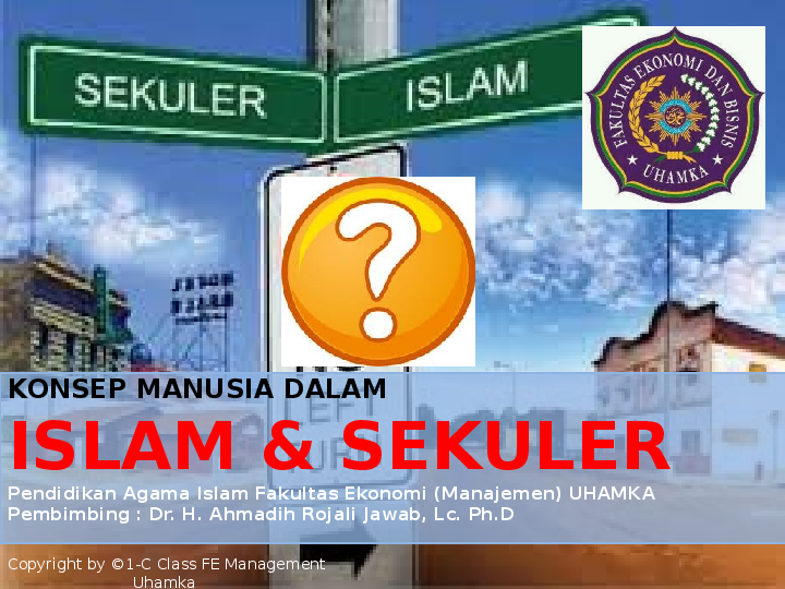 (PPT) Konsep Manusia dalam Islam Sekuler