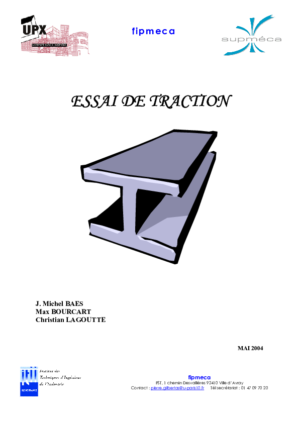 (PDF) ESSAI DE TRACTION