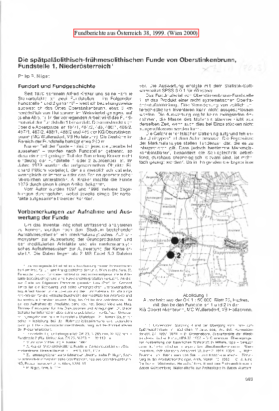 (PDF) Nigst, P.R. (2000). Die spätpaläolithisch-frühmesolithischen ...
