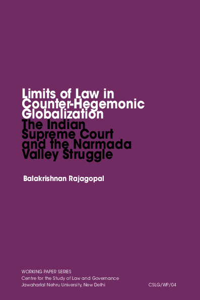 (PDF) Limits of law in counter-hegemonic globalization: the Indian ...