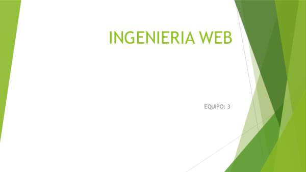 (PPT) Ingenieria web
