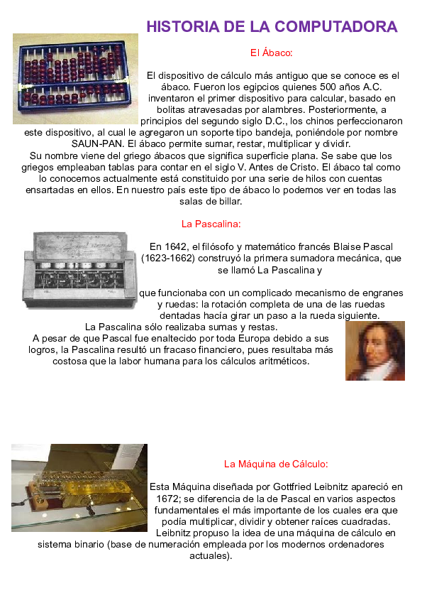 (DOC) HISTORIA DE LA COMPUTADORA