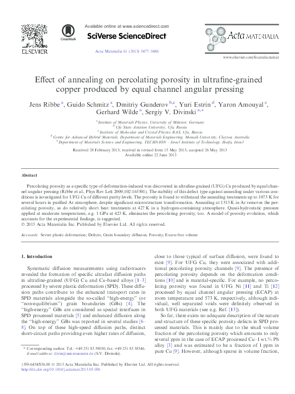 (PDF) Effect of back pressure during equal-channel angular pressing on ...
