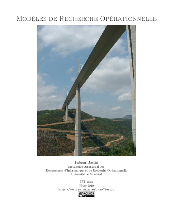 (PDF) Modèles de Recherche Opérationnelle
