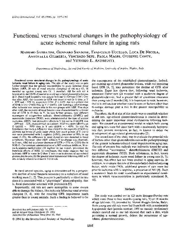 (PDF) Functional versus structural changes in the pathophysiology of ...