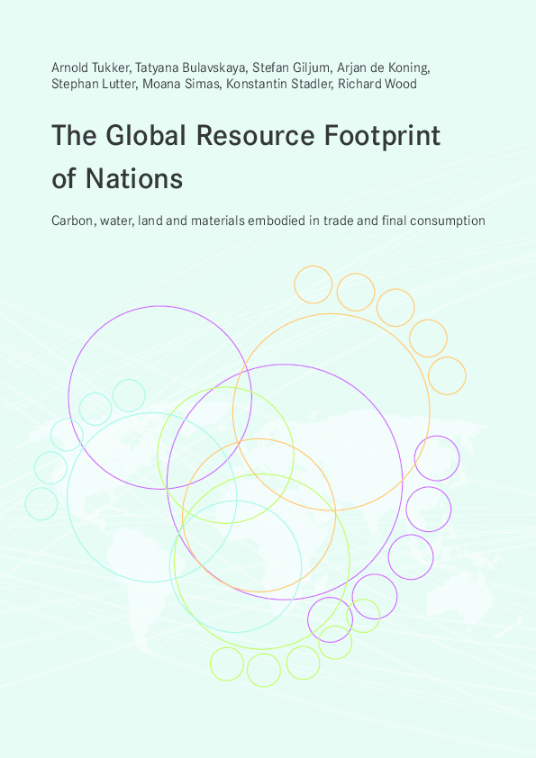(PDF) The Global Resource Footprint of Nations. Carbon, water, land and ...