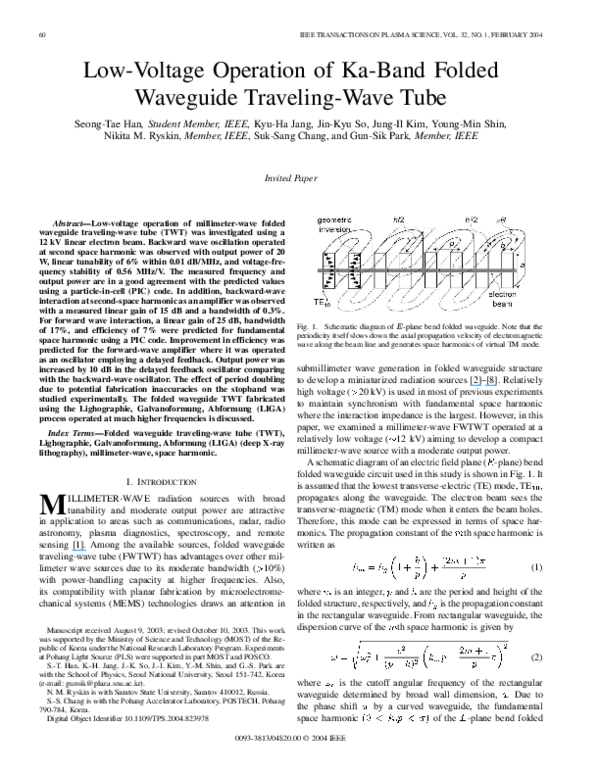 (PDF) Operation of a Delayed-Feedback Oscillator Using an Electron Beam and a Traveling Wave in ...
